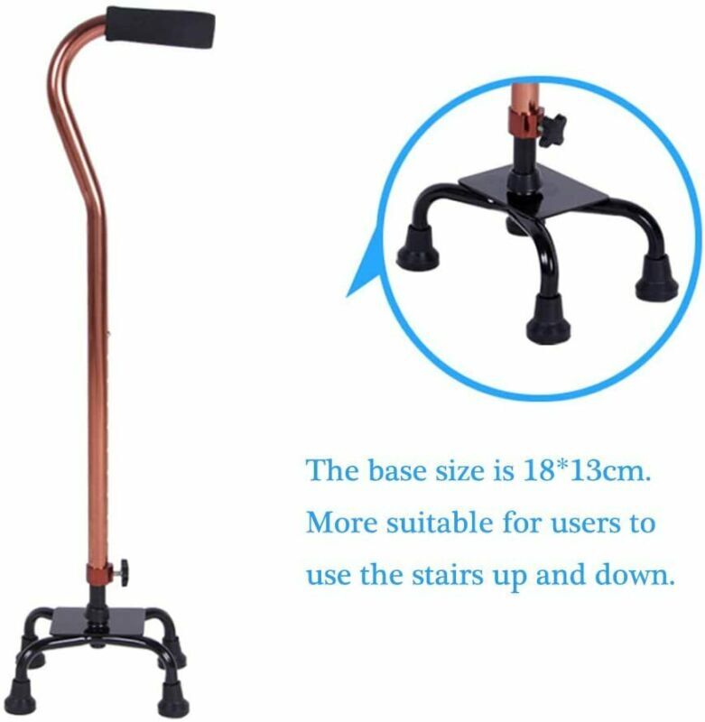 Adjustable Walking Cane Walking Stick Quad Cane/Single Point Cane for ...