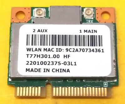 ⭐️⭐️⭐️⭐️⭐️ Laptop Wifi Module Wireless Card Adapter Gateway Q5WTC | eBay