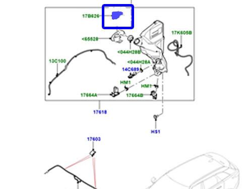 LAND ROVER WINDSHIELD BOTTLE FILLER CAP RANGE ROVER VELAR DEFENDER ...