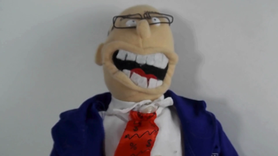 Stock Market Fed Chair Fred Scareman Doll Talks Federal Reserve ...