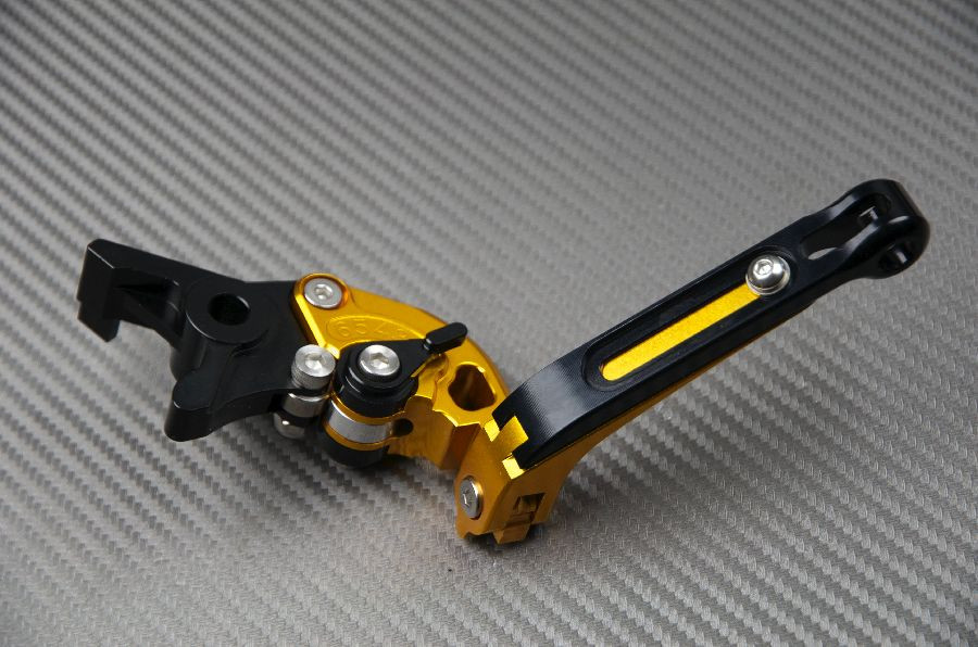 Adjustable Folding Flip Up Levers Lever gold CNC BUELL X1 Lightning ...