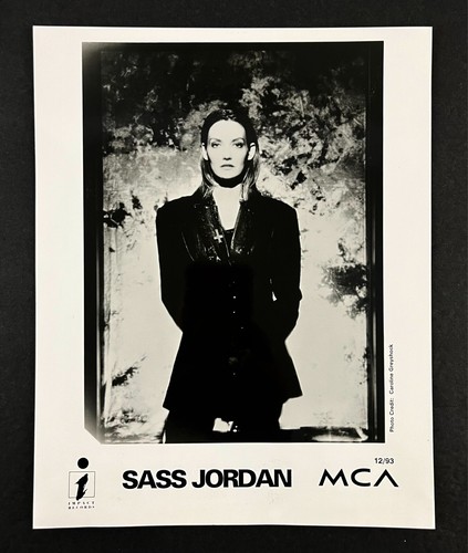 1993 Sass Jordan Canadian Idol Judge Pop Rock Singer Vintage Promo ...