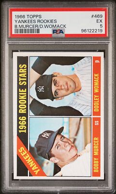 1966 TOPPS YANKEES ROOKIES #469 B.MURCER/D.WOMACK ROOKIE RC PSA 5 | eBay