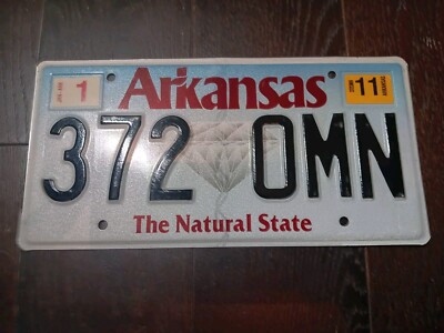 2011 Arkansas License Plate - The Natural State 372 OMN | eBay