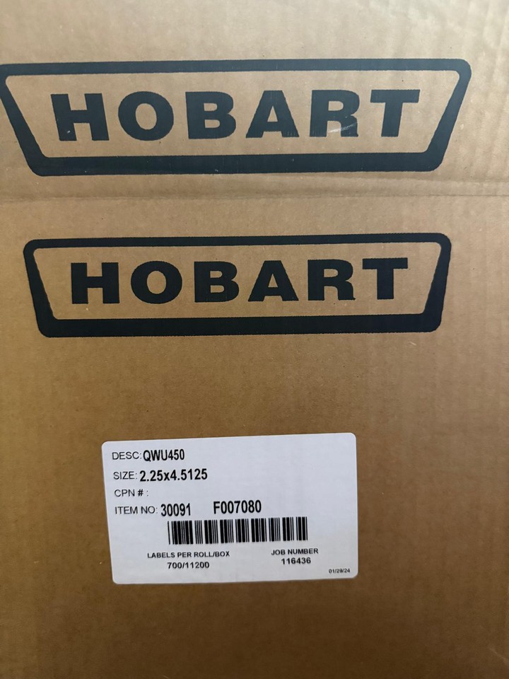 Hobart Quantum 2.25" Scale Labels 16 Rolls 700 Labels Per Roll / Made ...