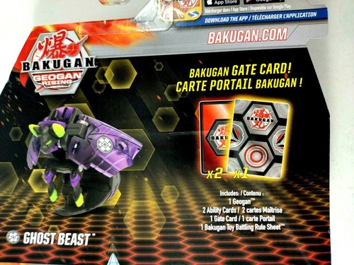GHOST BEAST Bakugan Geogan Rising Gate Card Viloch Combiner #3 | eBay