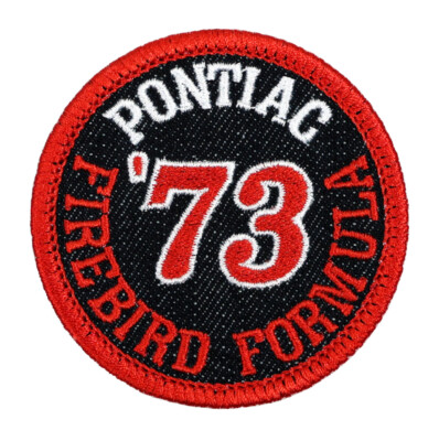 1973 Pontiac Firebird Formula Embroidered Patch - Blue Denim/Red Iron ...