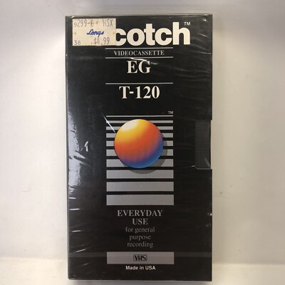 Scotch 3M High Standard 6 Hours Blank VHS Tape T 120 NEW & SEALED | eBay