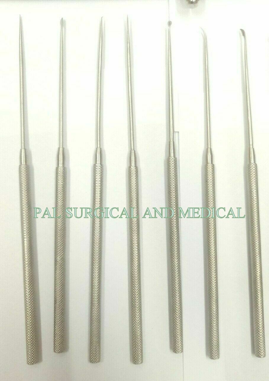 Micro Ear Pick/ Needles Set Of 7 For Myringotomy ENT Instrument | eBay
