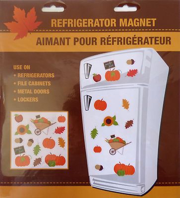 NEW Fall Thanksgiving Refrigerator Magnets Pumpkins Leaves ~ Fall FREE ...