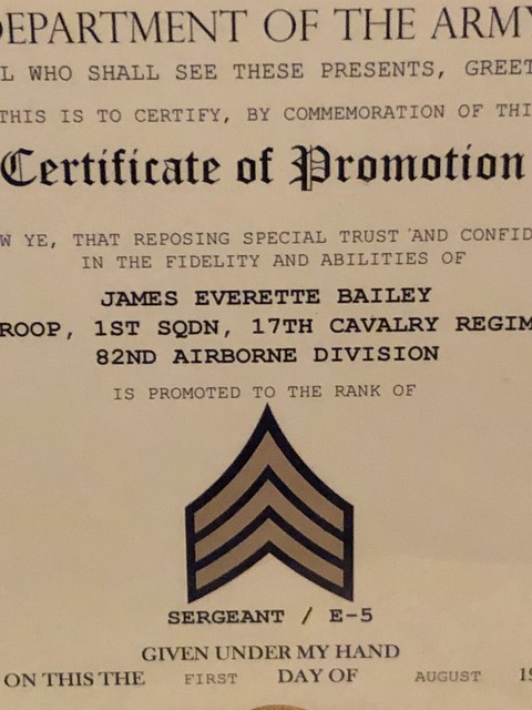 SERGEANT / SGT (E-5) U.S. Army ~ Commemorative Promotion Certificate | eBay