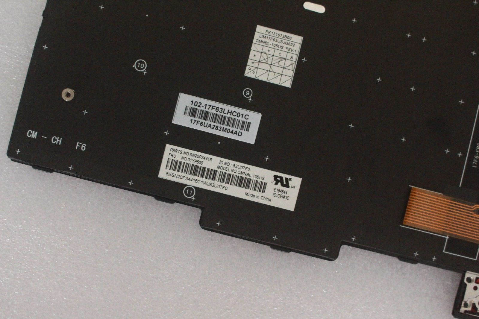 New Lenovo Thinkpad E590 20NB 20NC L590 P53 P73 US Keyboard Backlight ...