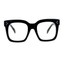 SA106 Oversize Thick Plastic Nerd Rectangular Horn Rim Clear Lens Glass ...
