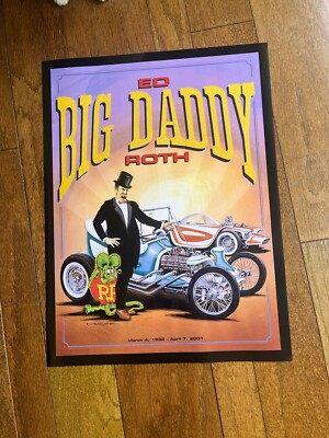 ED "Big Daddy" ROTH Tribute Print Poster Art Beatnik Bandit Outlaw Rat ...