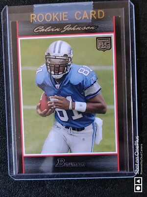2007 Bowman CALVIN JOHNSON RC Rookie Card 145 Detroit Lions HOF | eBay