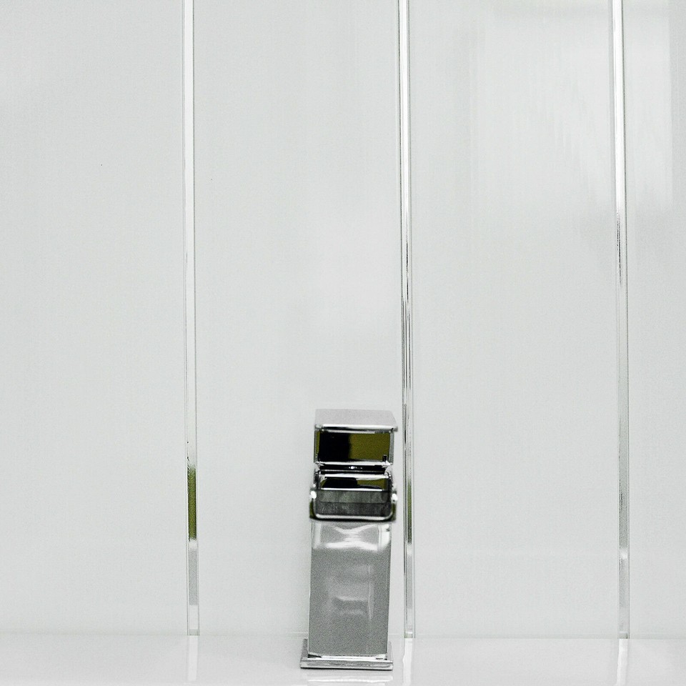 10 Gloss White Chrome Bathroom Kitchen Ceiling Cladding Panels Wet Wall ...