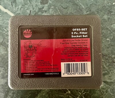 Mac Tools 5 Piece Filter Socket Set | eBay