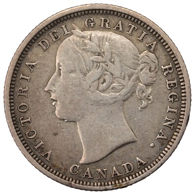 Canada 1858 20c Twenty Cents Silver Coin - Fine + | eBay