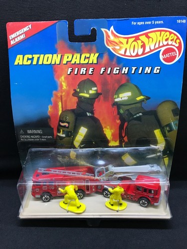 Hot Wheels Action Pack Fire Fighting Diecast Set Scale 1:64 | eBay