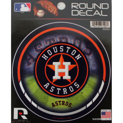 Houston Astros Round Circle Logo 4.5" Vinyl Sticker | eBay