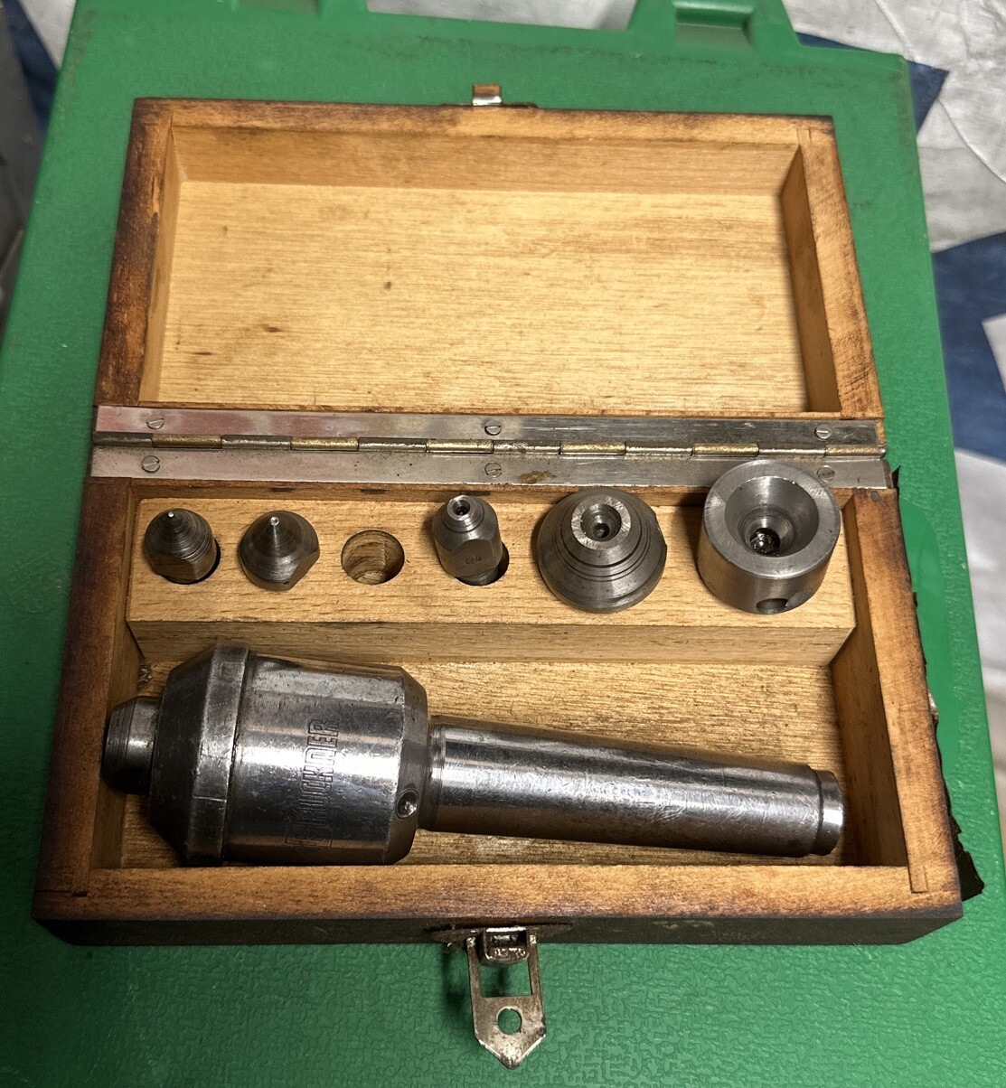 Bruckner Interchangeable Tip MT 3 Morse Taper Live Center Metal Lathe ...