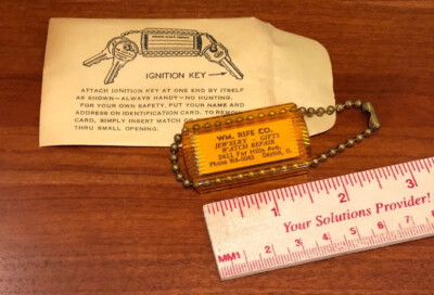 Vintage Keychain Wm. Rife Co. Jewelry, Gifts, Watch Repair Dayton, Ohio ...