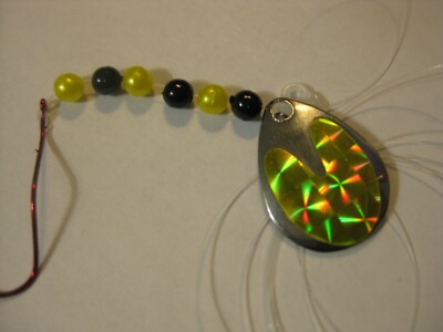 Walleye Red Slow Death Hook Spinner Blade Blades Rigs (Holographic ...