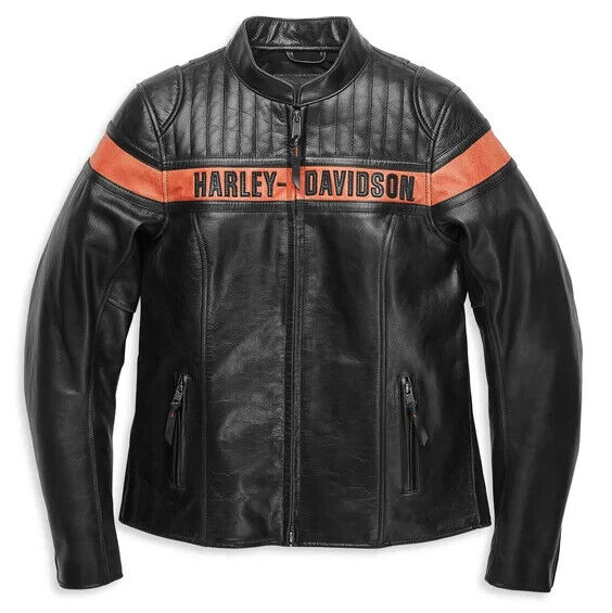 NEW GENUINE HARLEY DAVIDSON 98013-21VW Small Victory Lap Leather Jacket ...