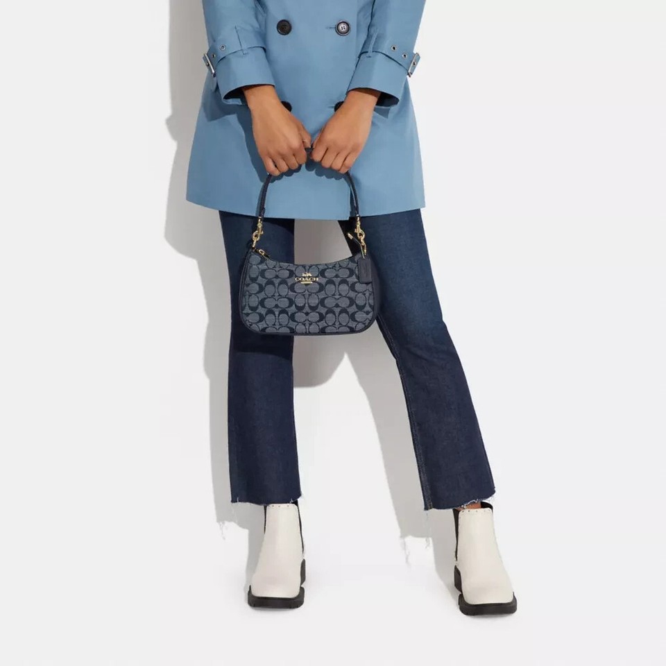 COACH Teri Shoulder Bag/Crossbody Signature Chambray Denim CH139 outlet ...