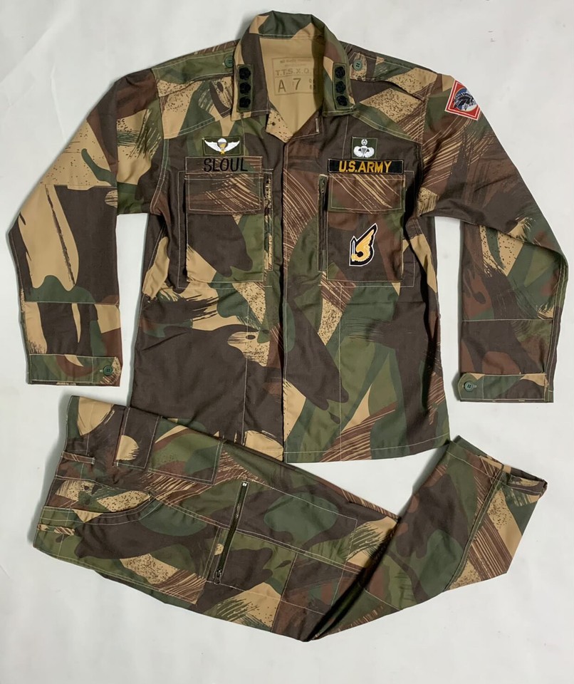 SOUTH VIETNAM BLOODCAKE CAMO ARVN AIRBORNE RANGER UNIFORM - CUSTOM ...