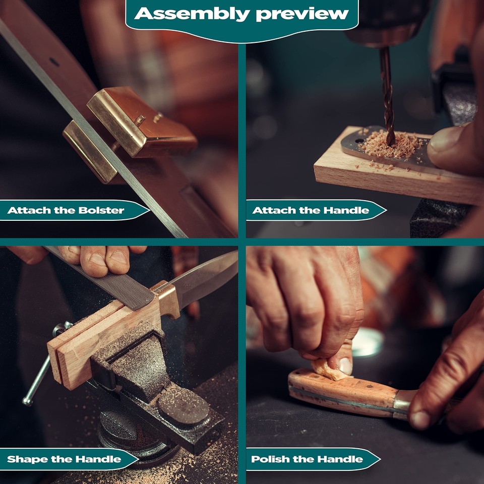 Knife Making Kit DIY Gift for Men - Gift Set with Complete Tools ...