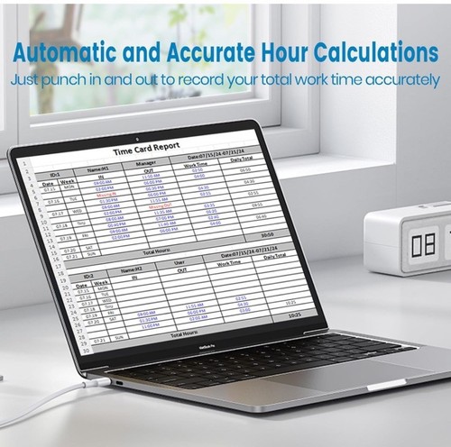 Biometric Fingerprint Attendance Time Clock Machine Stand alone New ...