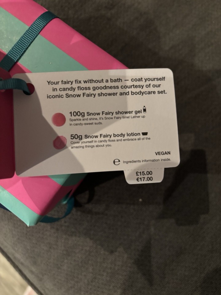Lush Snow Fairy Little Showers gift set and shower jelly | eBay UK