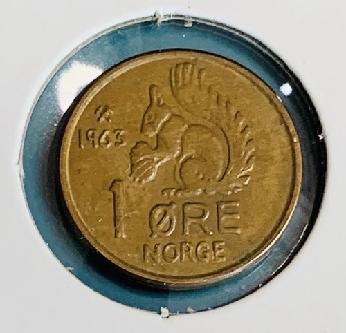 Norway 1 Ore 1963 Squirrel Animal Coin | eBay