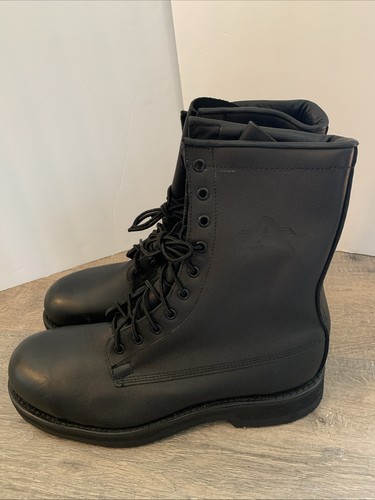 Addison Shoe Company Boots Men’s Leather Steel Toe Combat Vibram 10 R ...