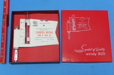 VTG Farmers Mutual Bank & Trust Co. Outdoor Thermometer w/Rooster New ...