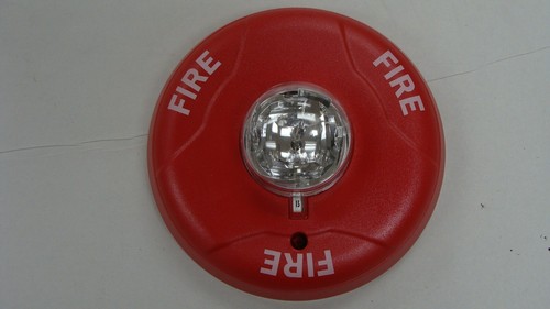 SYSTEM SENSOR SCR Strobe, Standard-candela, Indoor, Ceiling Mount, Red ...