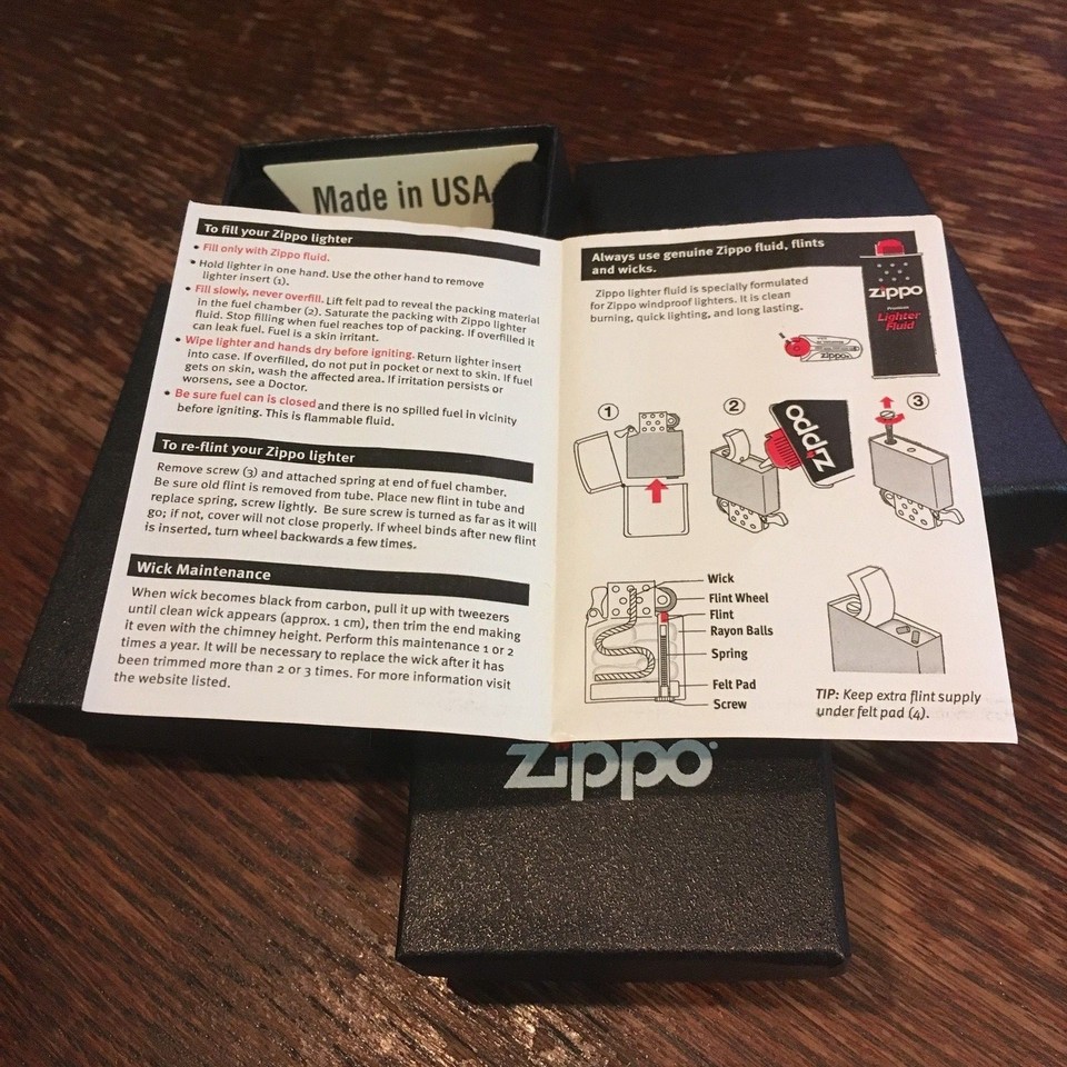 LIGHTER lot of 3 GENUINE ZIPPO EMPTY BOXES WITH PAPERS USA | eBay