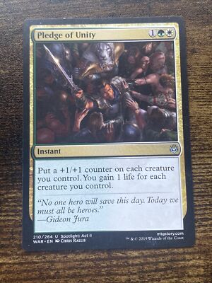 Pledge of Unity 210/264 War of the Spark MTG Magic The Gathering L9836 ...