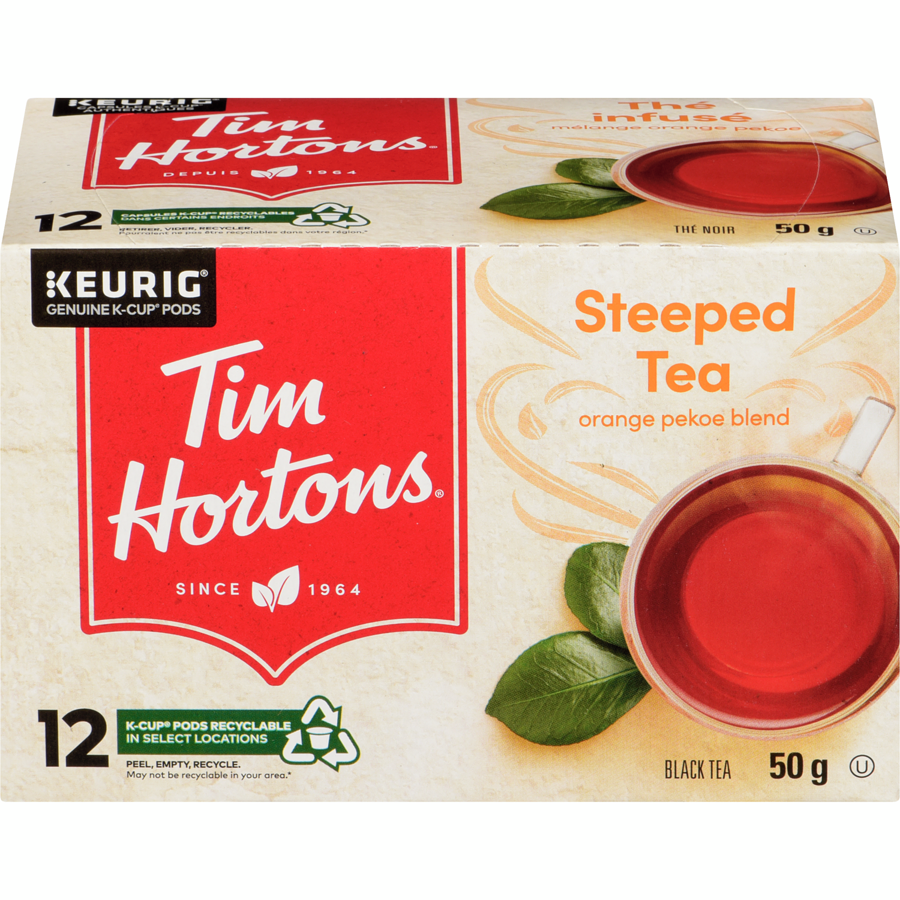 Tim Hortons Steeped Tea - Orange Pekoe Blend (12 Pods) - From Canada | eBay