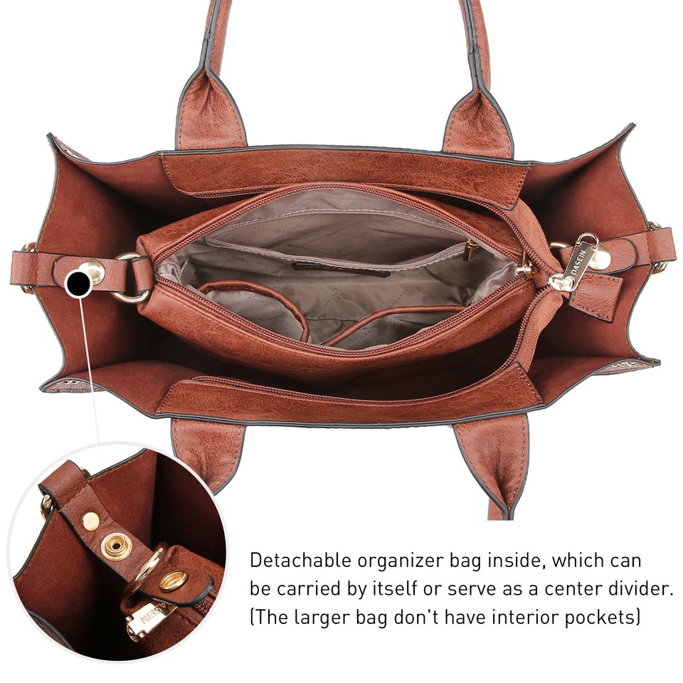 3pcs Dasein Women Handbags Satchel Shoulder Purse Tote Top Handle ...