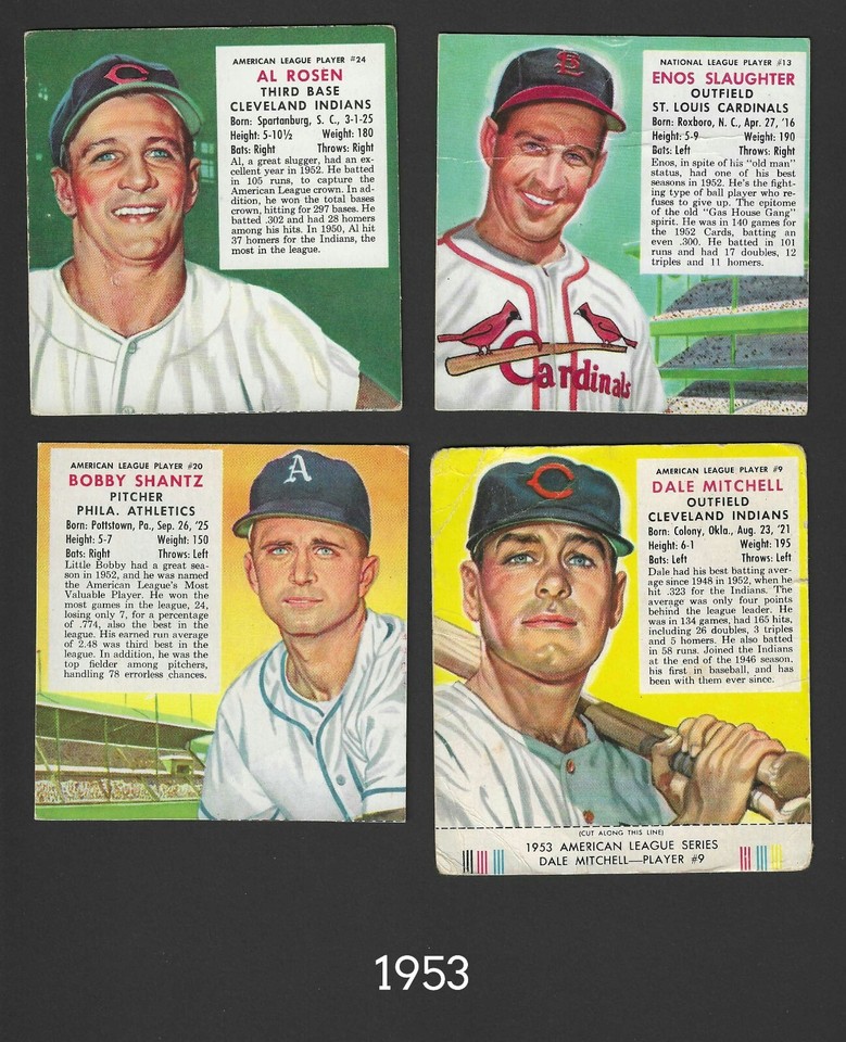 1952-55 Redman Tobacco Baseball Lot of 31 Cards - Mostly Low Grade ...