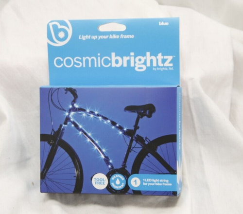 CosmicBrightz LED Bicycle Frame String Rope Lights 6.5 feet Blue L2984 ...