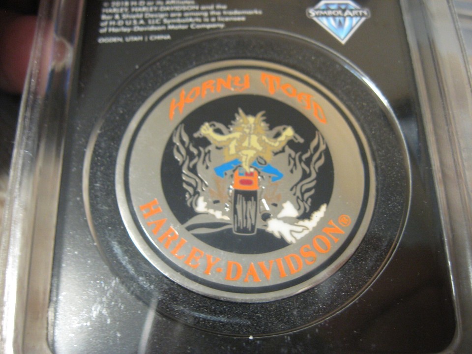 Genuine Horny Toad Harley Davidson Emblem Metal Challenge Coin - Temple ...