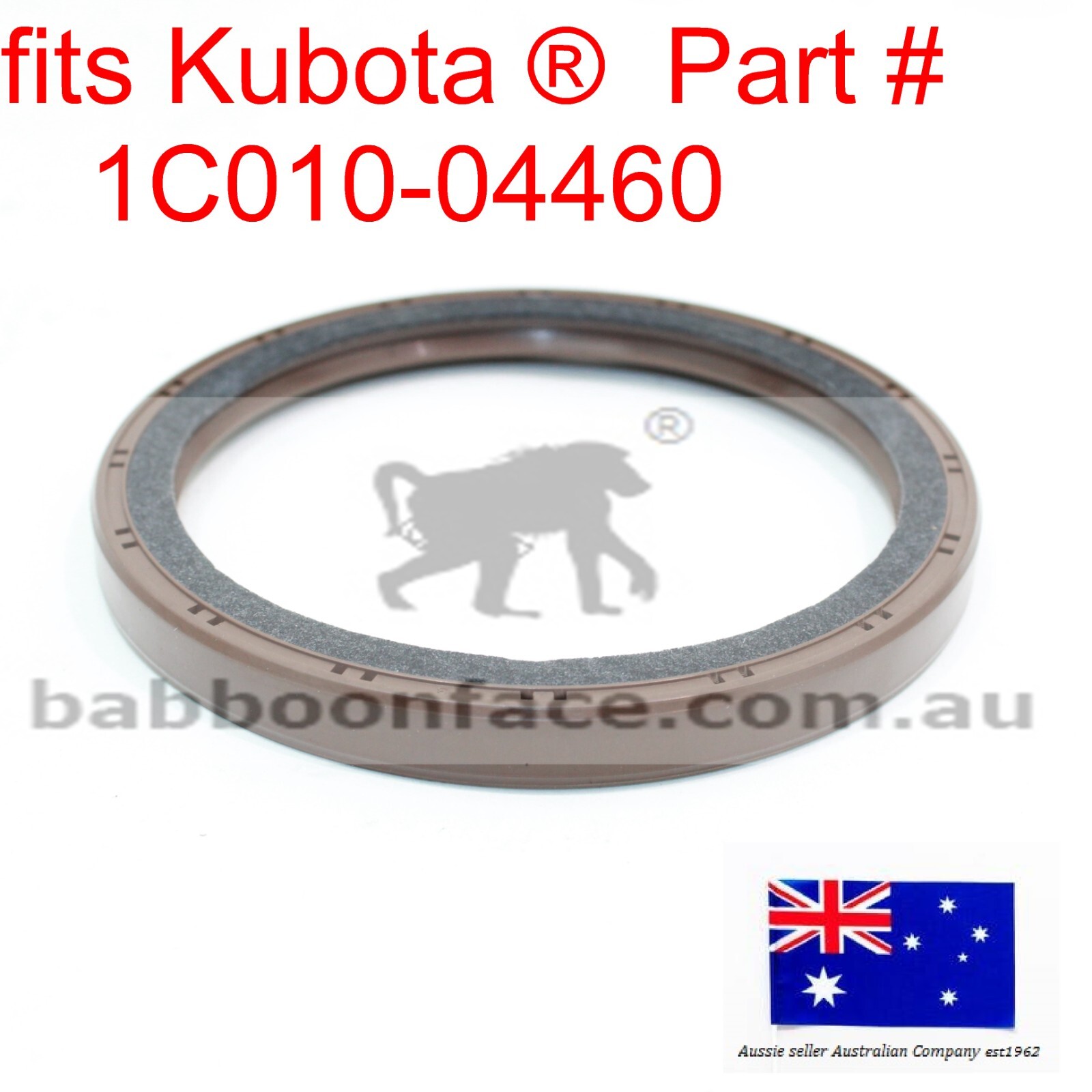 fits Kubota Crankcase Rear Main Oil Seal 1C010-04460 V3300 V3600 V3800 ...