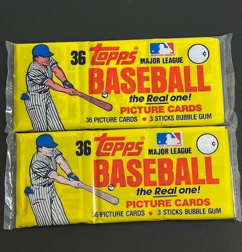 2 - 1982 Topps Baseball Factory Sealed Grocery Rack Packs Possible ...