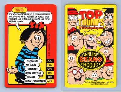 Toots - The Beano 2001 Top Trumps Card | eBay
