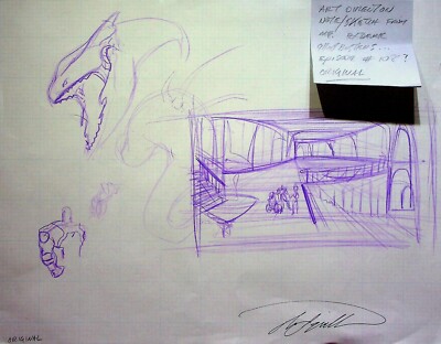 Extreme Ghostbusters Production Art Frank Squillace Hand Drawn ...