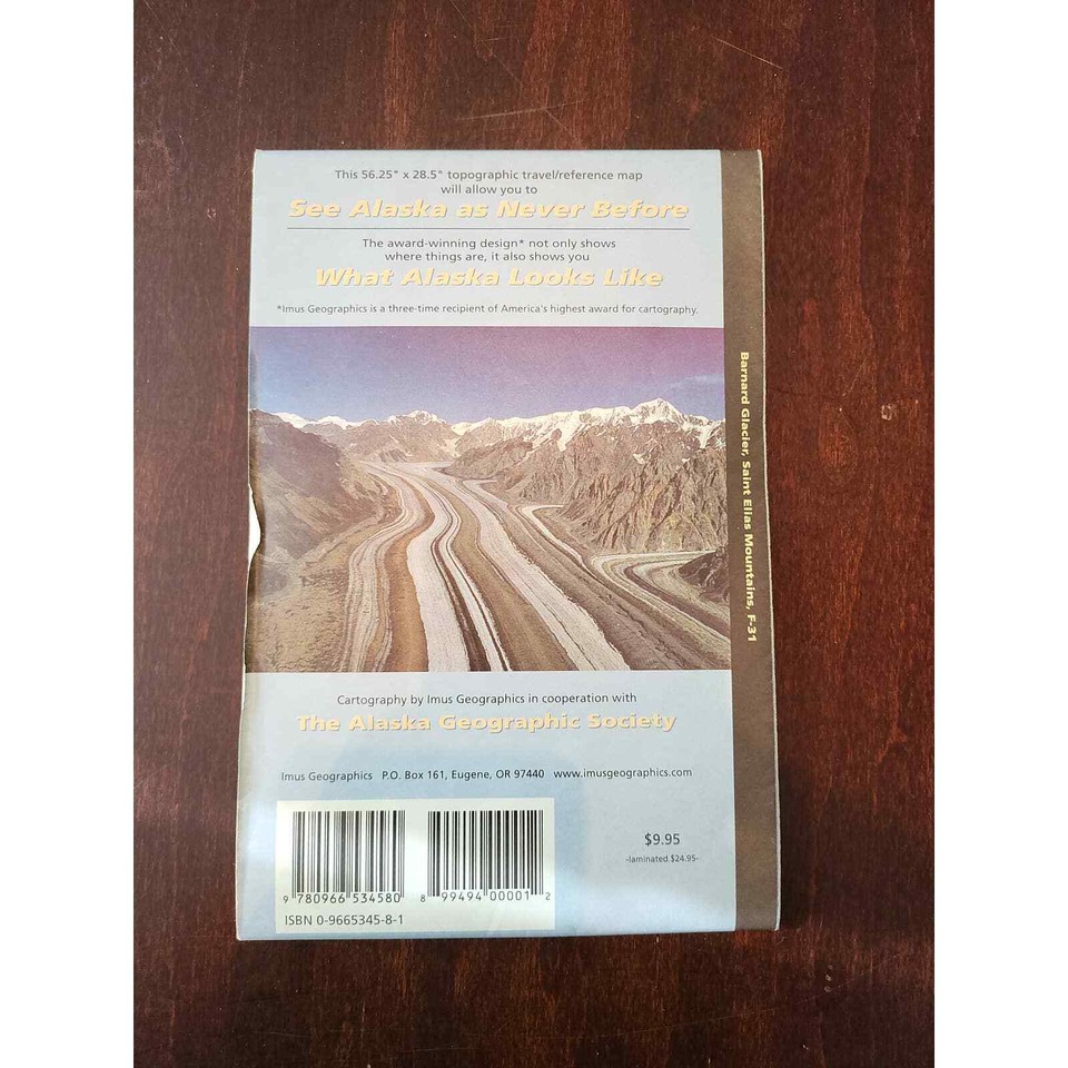 Imus Geographics Alaska Topographic Travel Reference Map 2004 Edition ...
