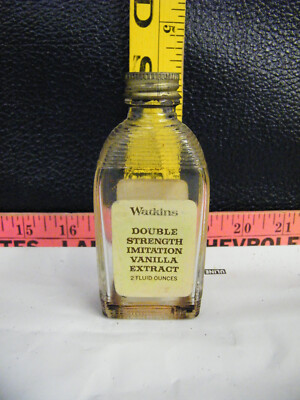 Vintage Watkins Double Strength Imitation Vanilla Extract 2oz. Empty ...